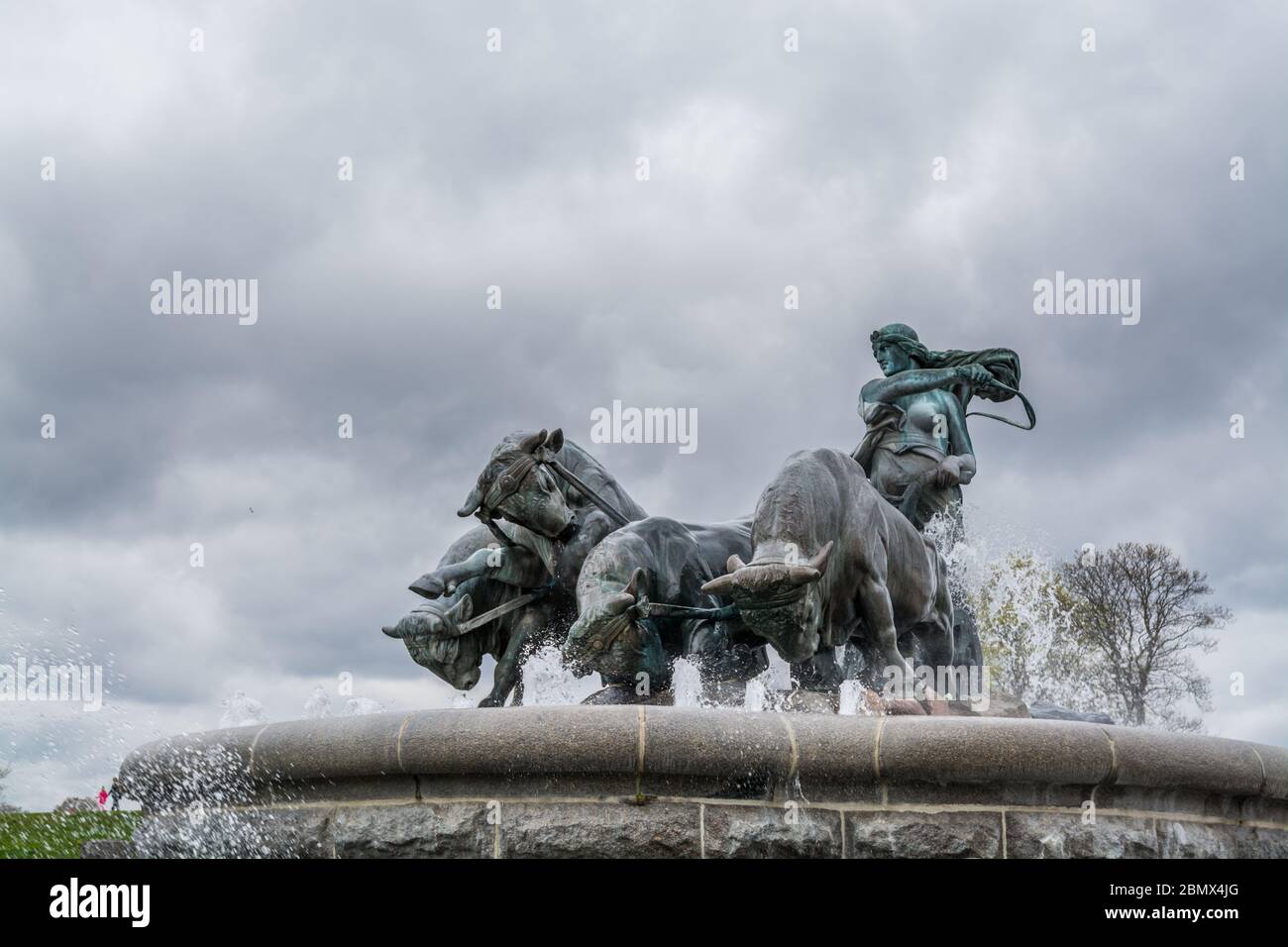 Gefion Fountain (Gefionspringvandet 1899) in Copenhagen. Gefion ...