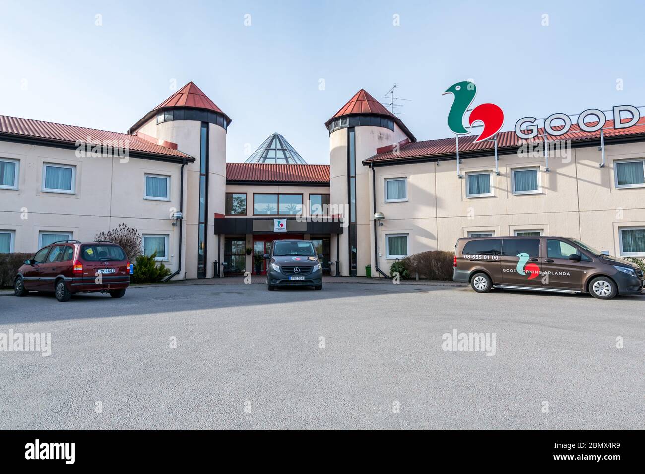 Building of Good Morning Hotel near the Stockholm airport, Sweden Stock ...