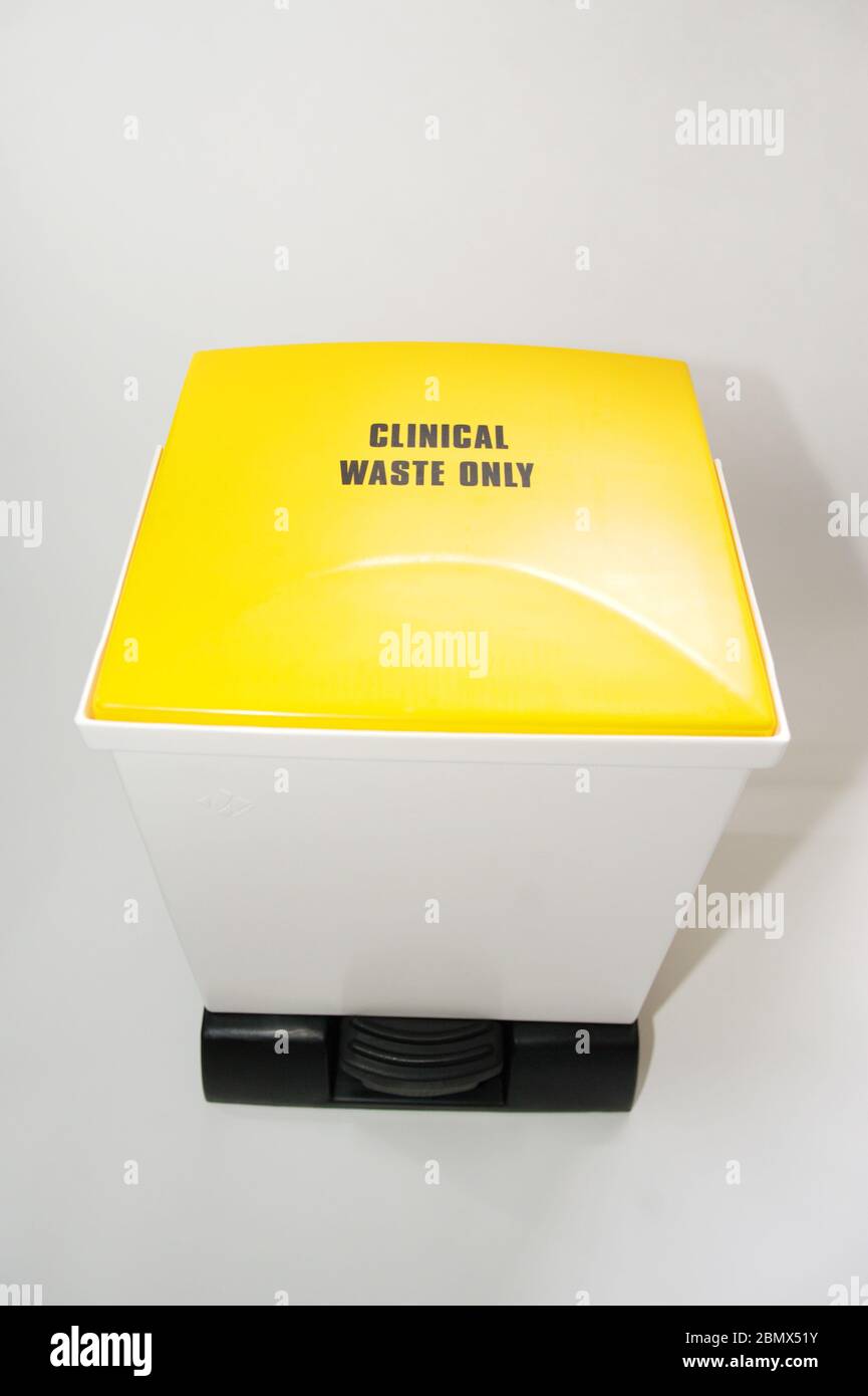 Clinical waste only bin for waste in a hospital environment. Designed ... Clinical waste only bin for waste in a hospital environment. Designed ...