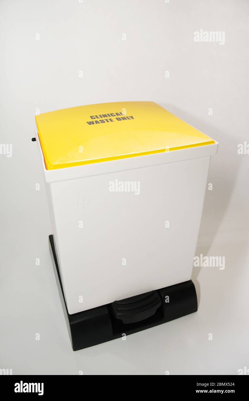 Clinical waste only bin for waste in a hospital environment. Designed ... Clinical waste only bin for waste in a hospital environment. Designed ...