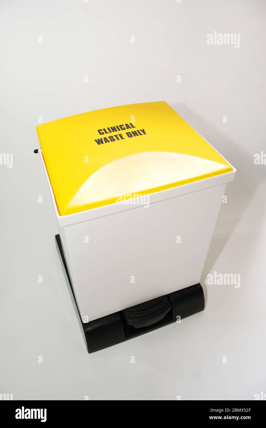 Clinical waste only bin for waste in a hospital environment. Designed ... Clinical waste only bin for waste in a hospital environment. Designed ...
