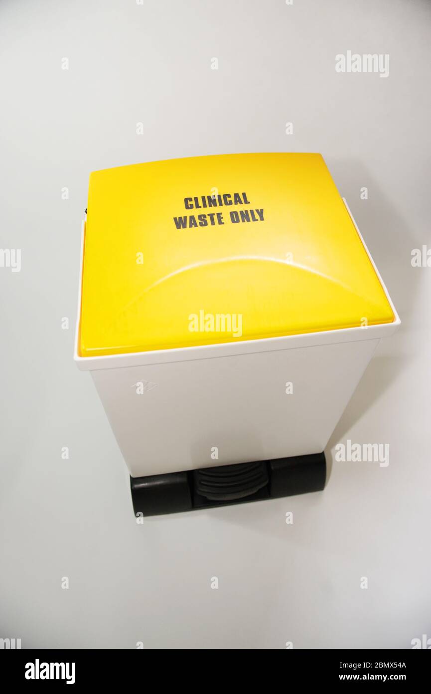 Clinical waste only bin for waste in a hospital environment. Designed ... Clinical waste only bin for waste in a hospital environment. Designed ...