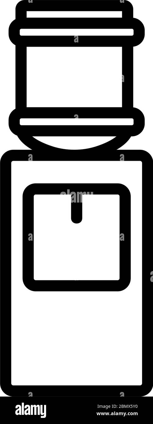 water spray cooler icon vector outline illustration Stock Vector Image ...