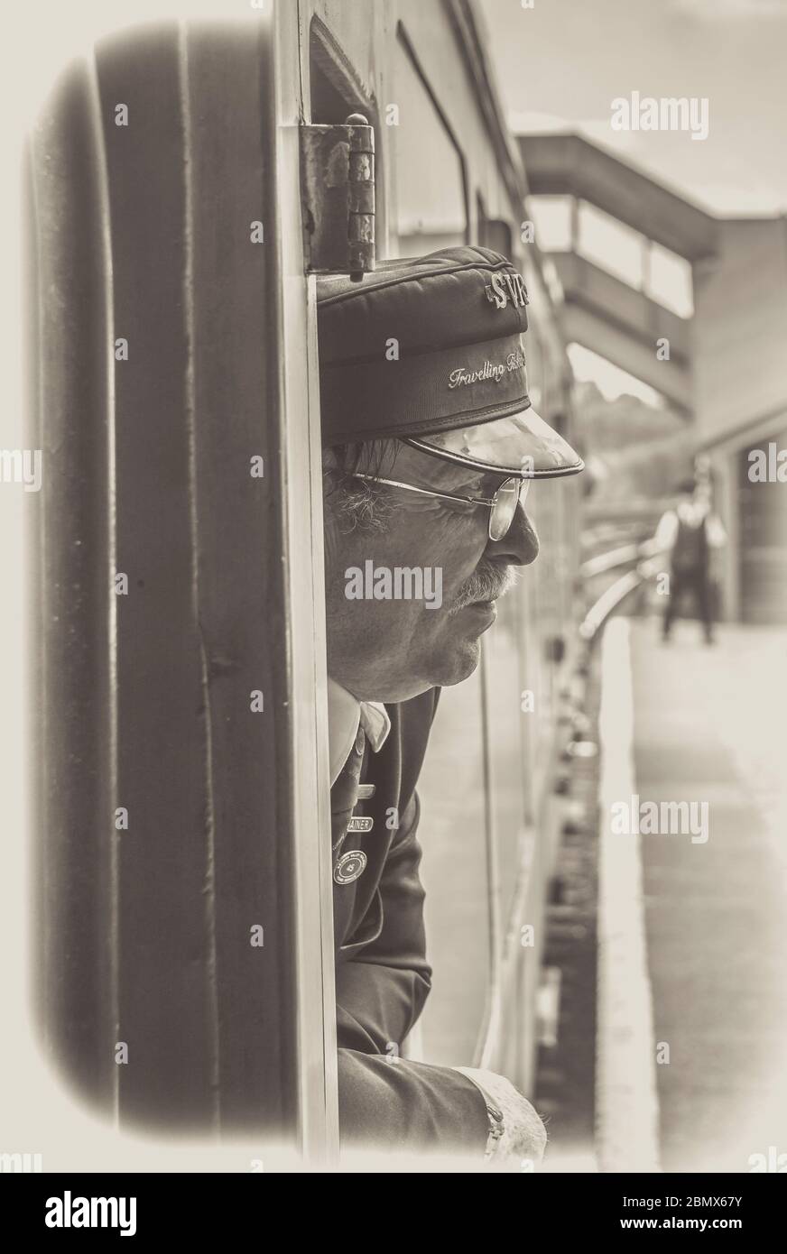 Ticket inspector on train hi-res stock photography and images - Alamy