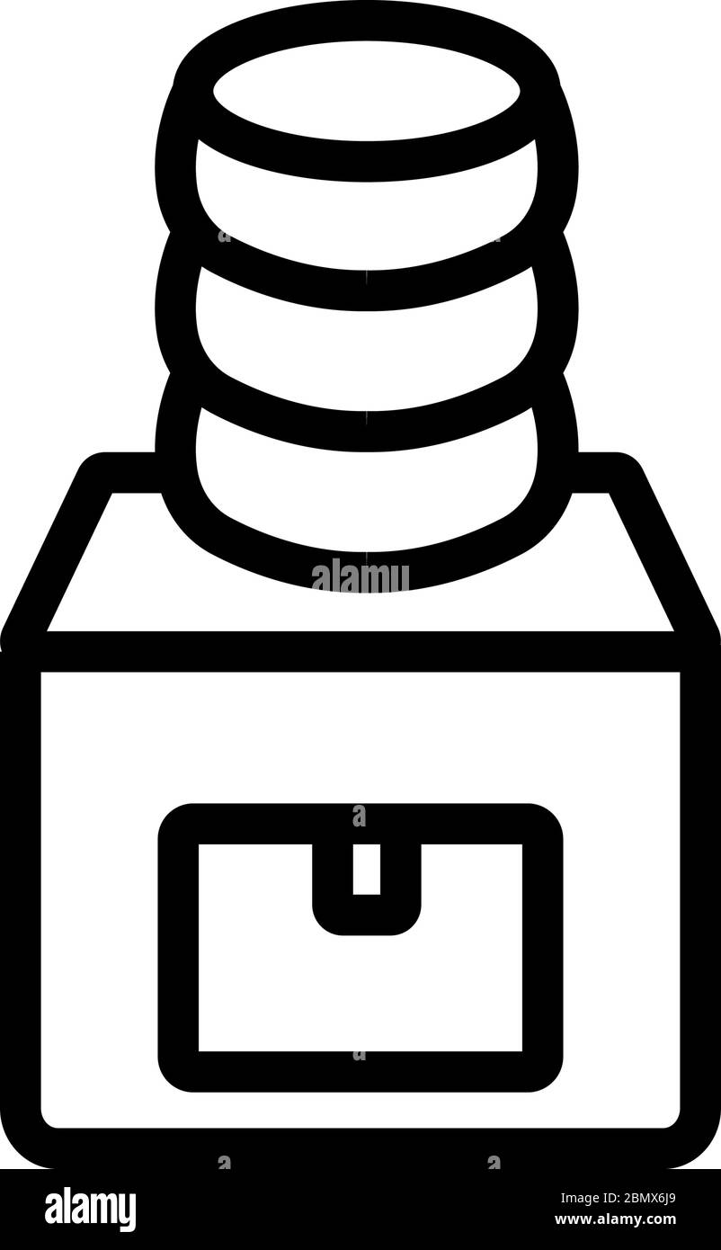 water filling machine icon vector outline illustration Stock Vector ...