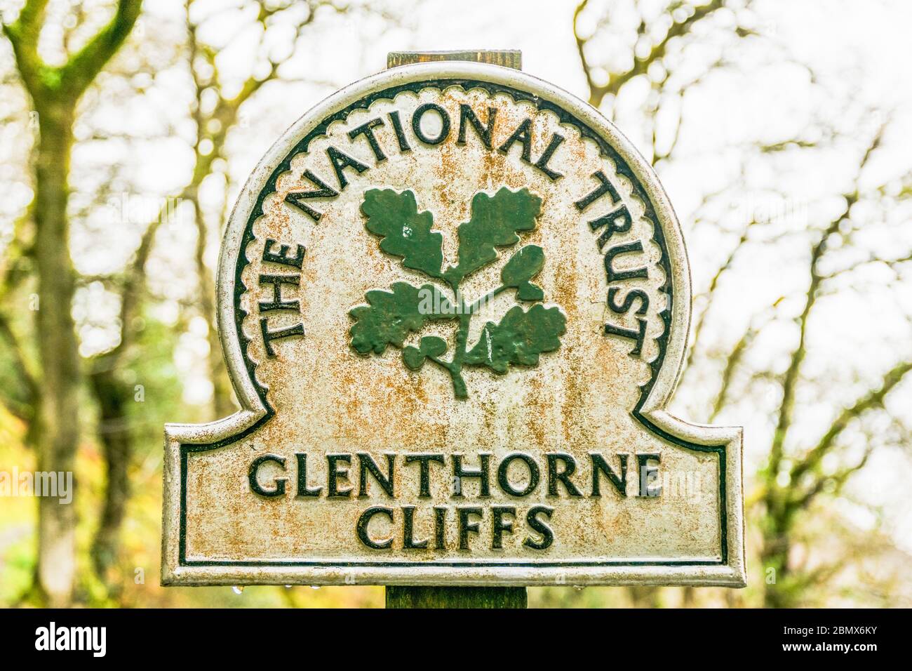 The national trusty Glenthorne Cliff England Stock Photo - Alamy