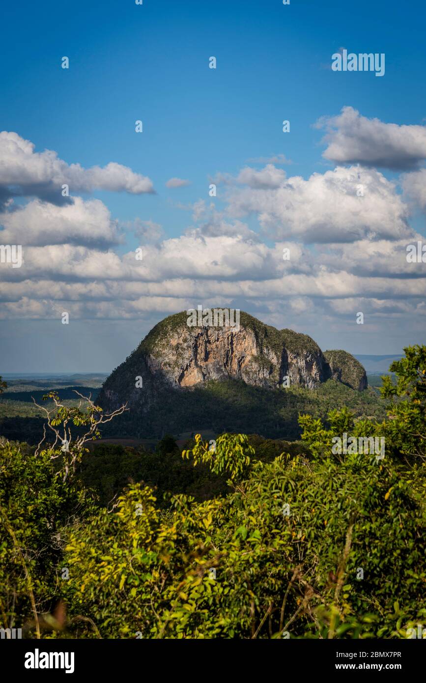 Vinales Valley, known for its unique limestone geomorphological ...