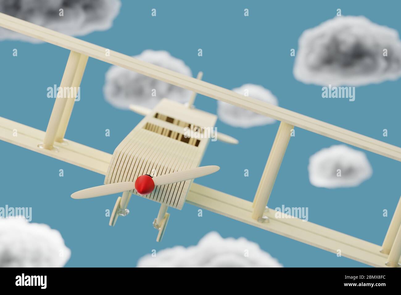 Creative handmade plane from lolly pop popsicle sticks. DIY Flight. 3D ...