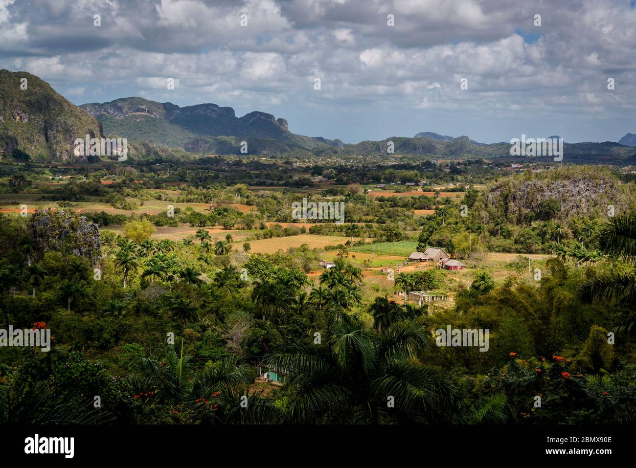 Vinales Valley, known for its unique limestone geomorphological ...