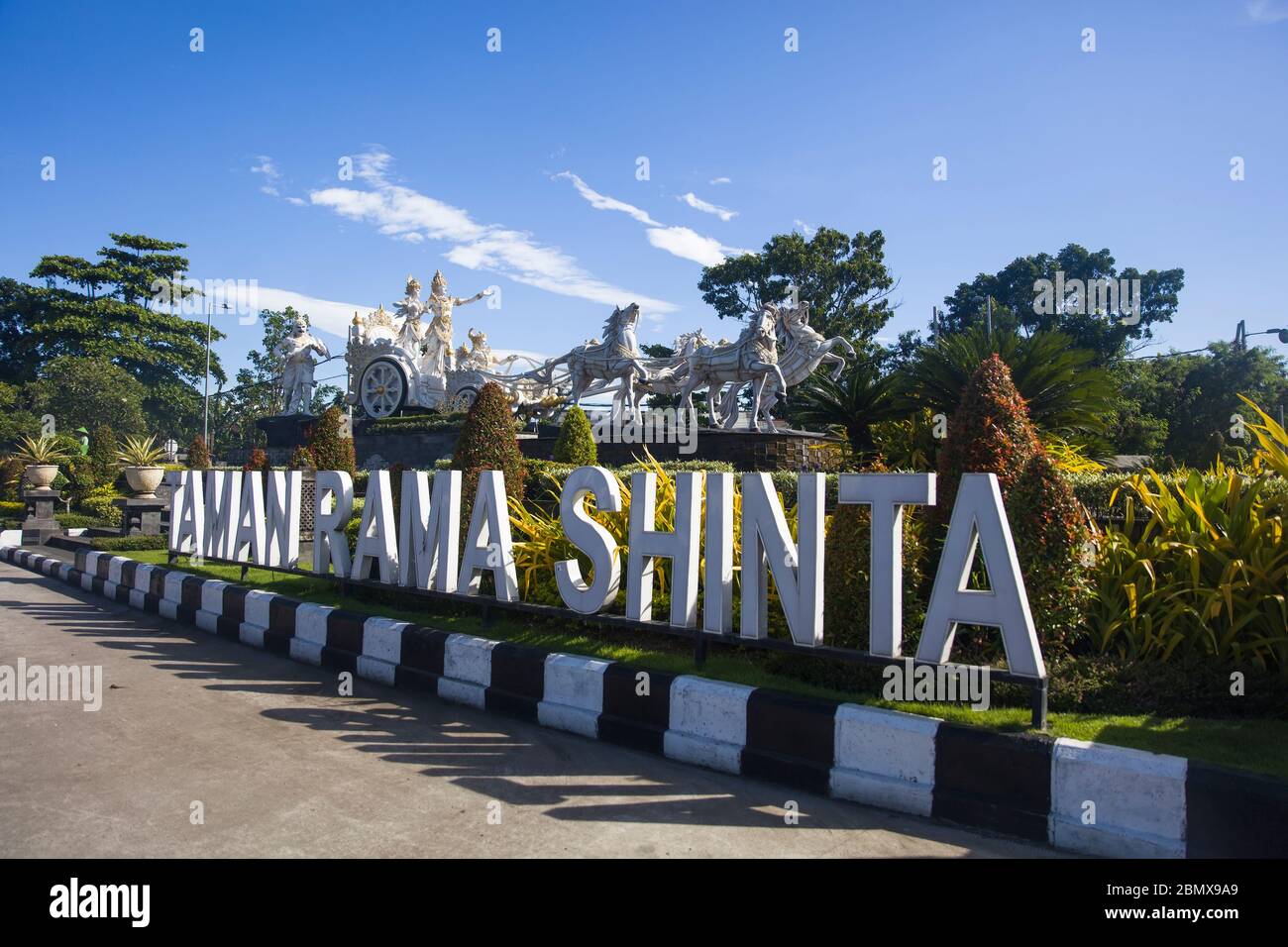 Taman Rama Shinta garden at Bali island in Indonesia Stock Photo - Alamy