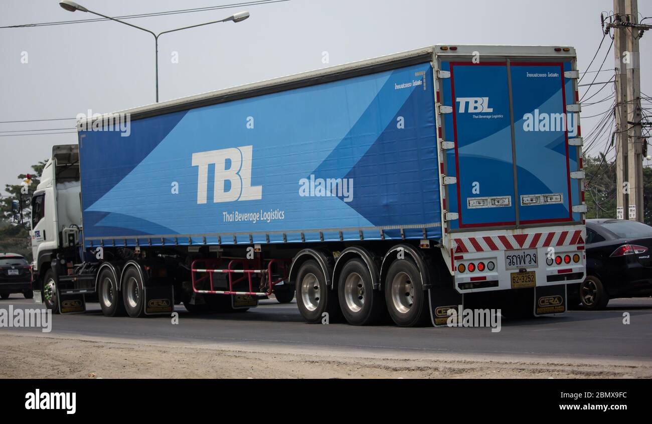 Chiangmai, Thailand - April 9 2020: Truck of TBL. Thai Beverage ...