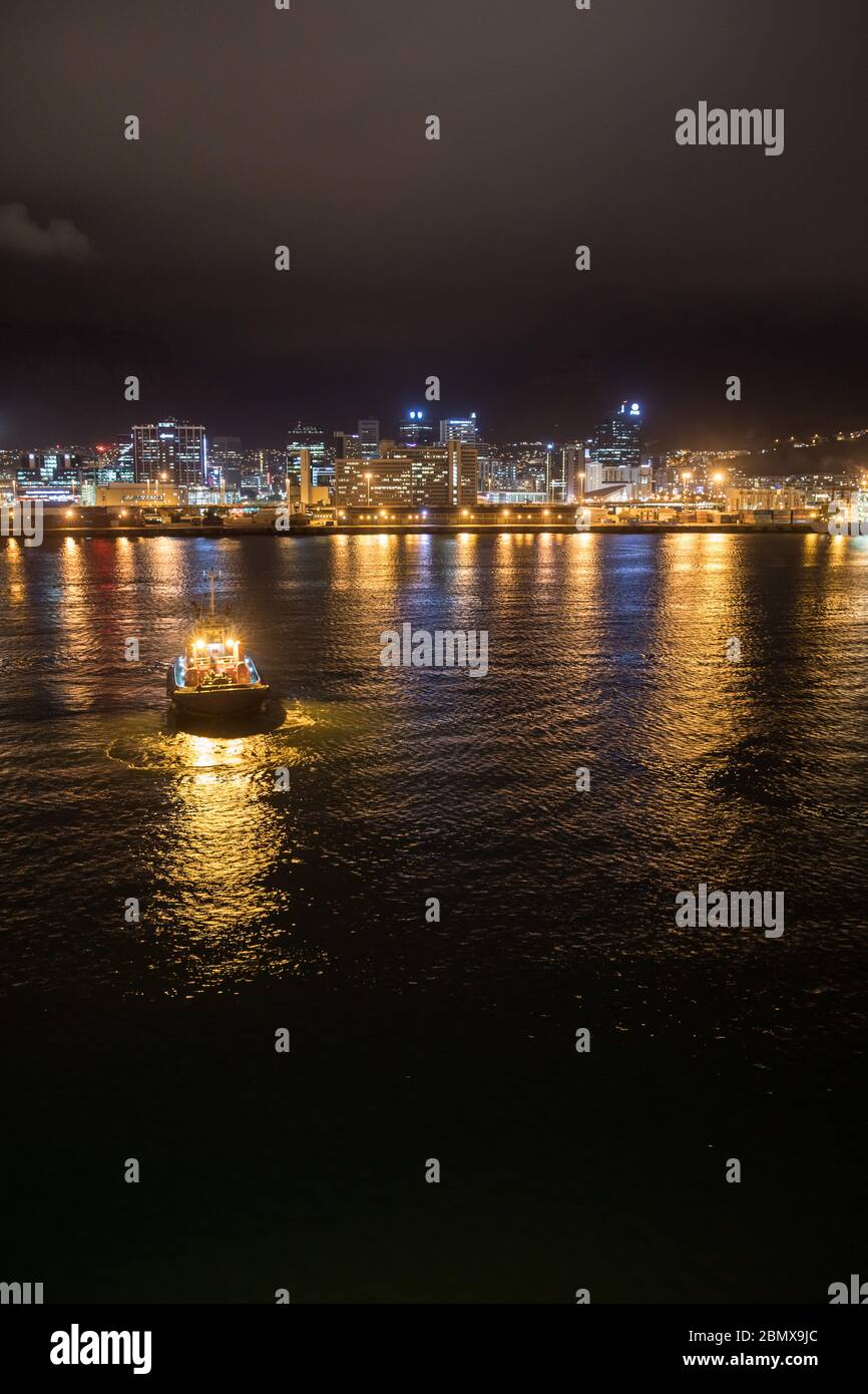 Pilot boats help ships navigate Table Bay harbor at Victoria and Alfred ...