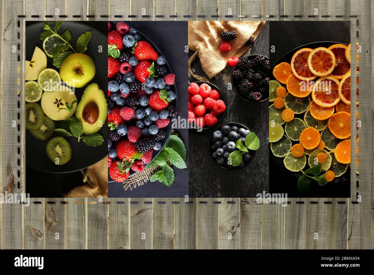 Collage different fruits hi-res stock photography and images - Alamy