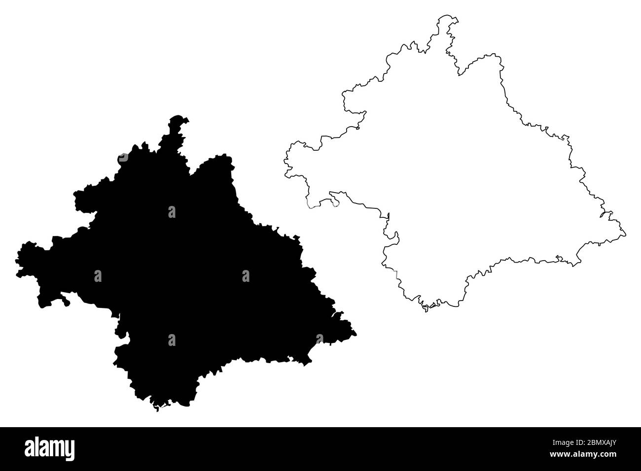 Nanning City (People's Republic of China, Guangxi Province) map vector ...