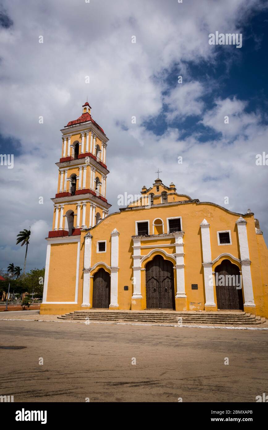 Facade of the Saint John the Baptist church, built in the 16th century ...