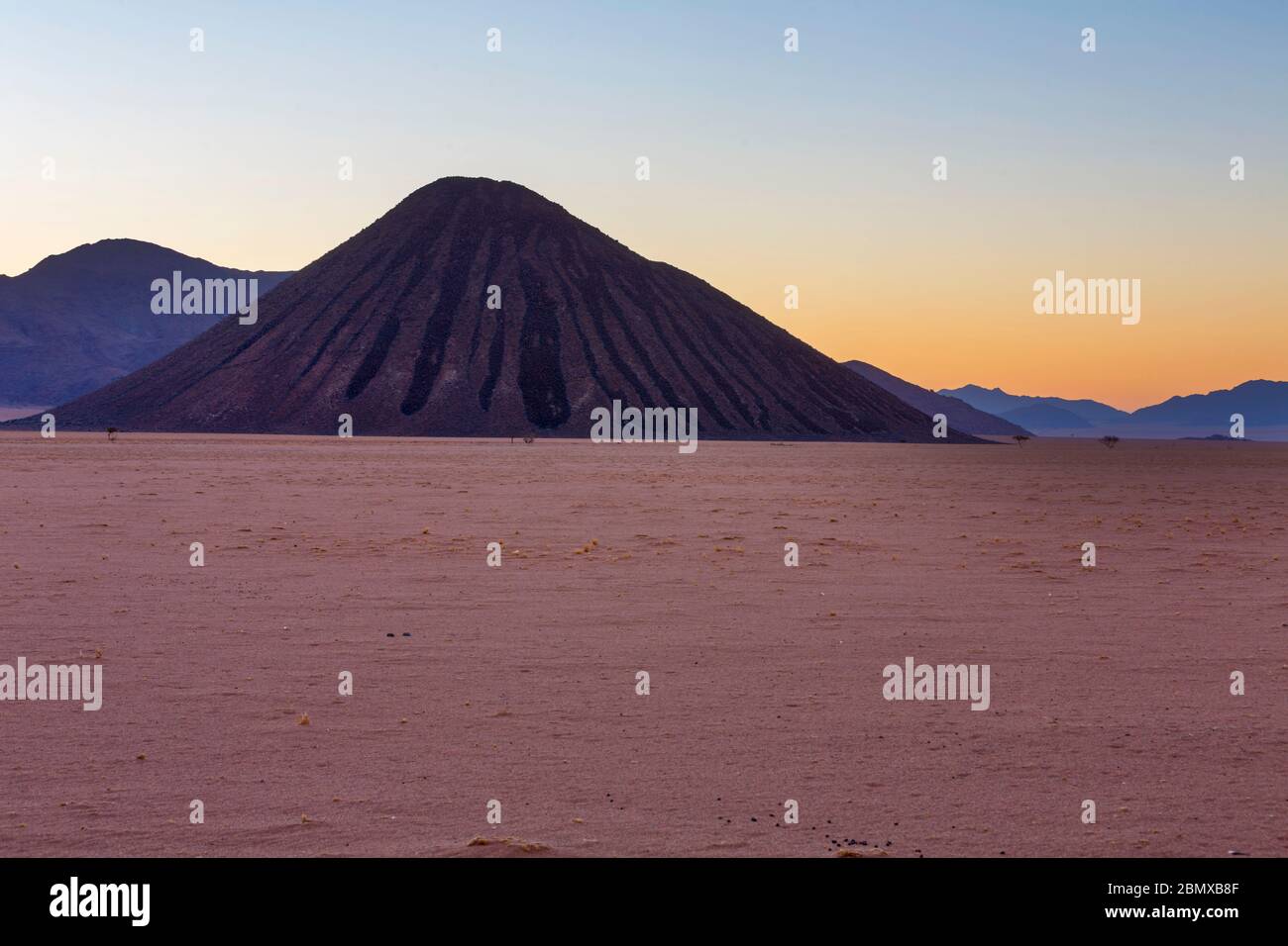 Chocolate mountain at sunset Stock Photo - Alamy