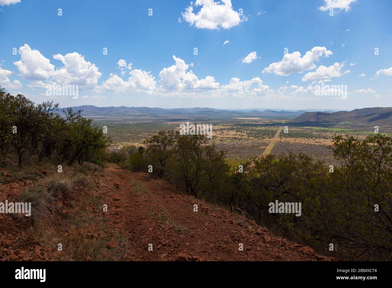Jeep track on the mountain and on the plain Stock Photo - Alamy