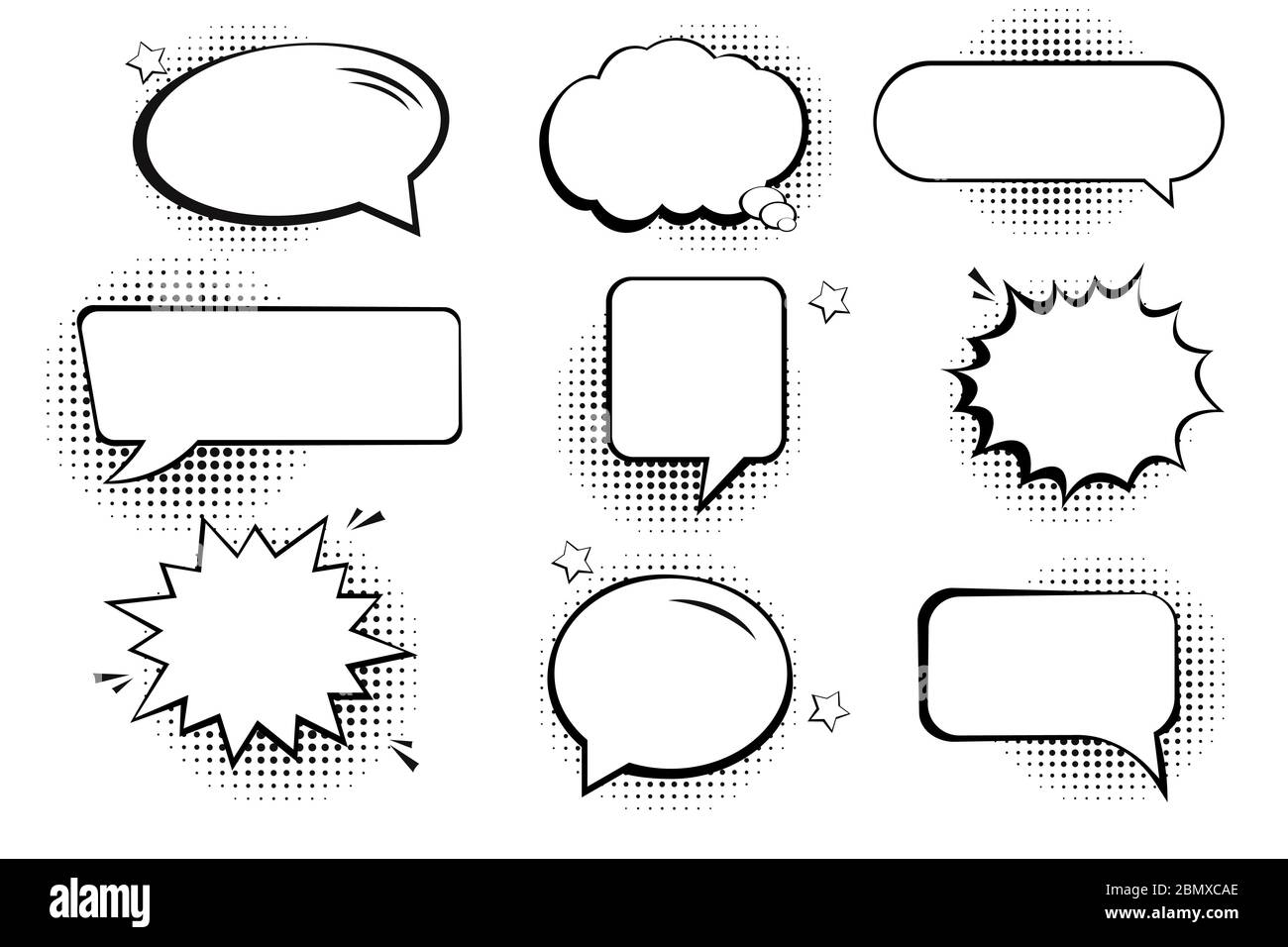 Empty comic book style Stock Vector Images - Alamy
