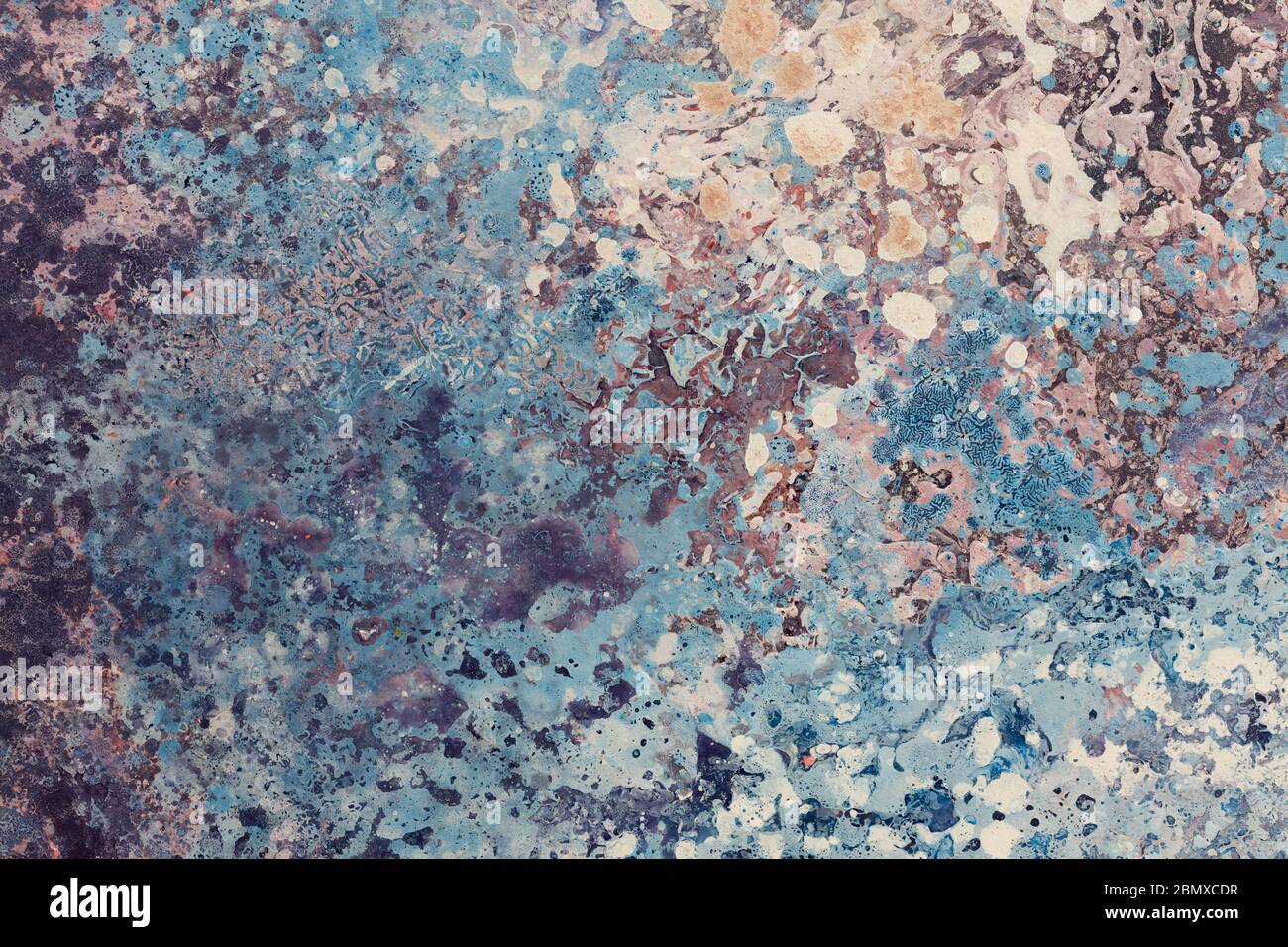 Elegant abstract painting in blue tone for your interior Stock Photo ...