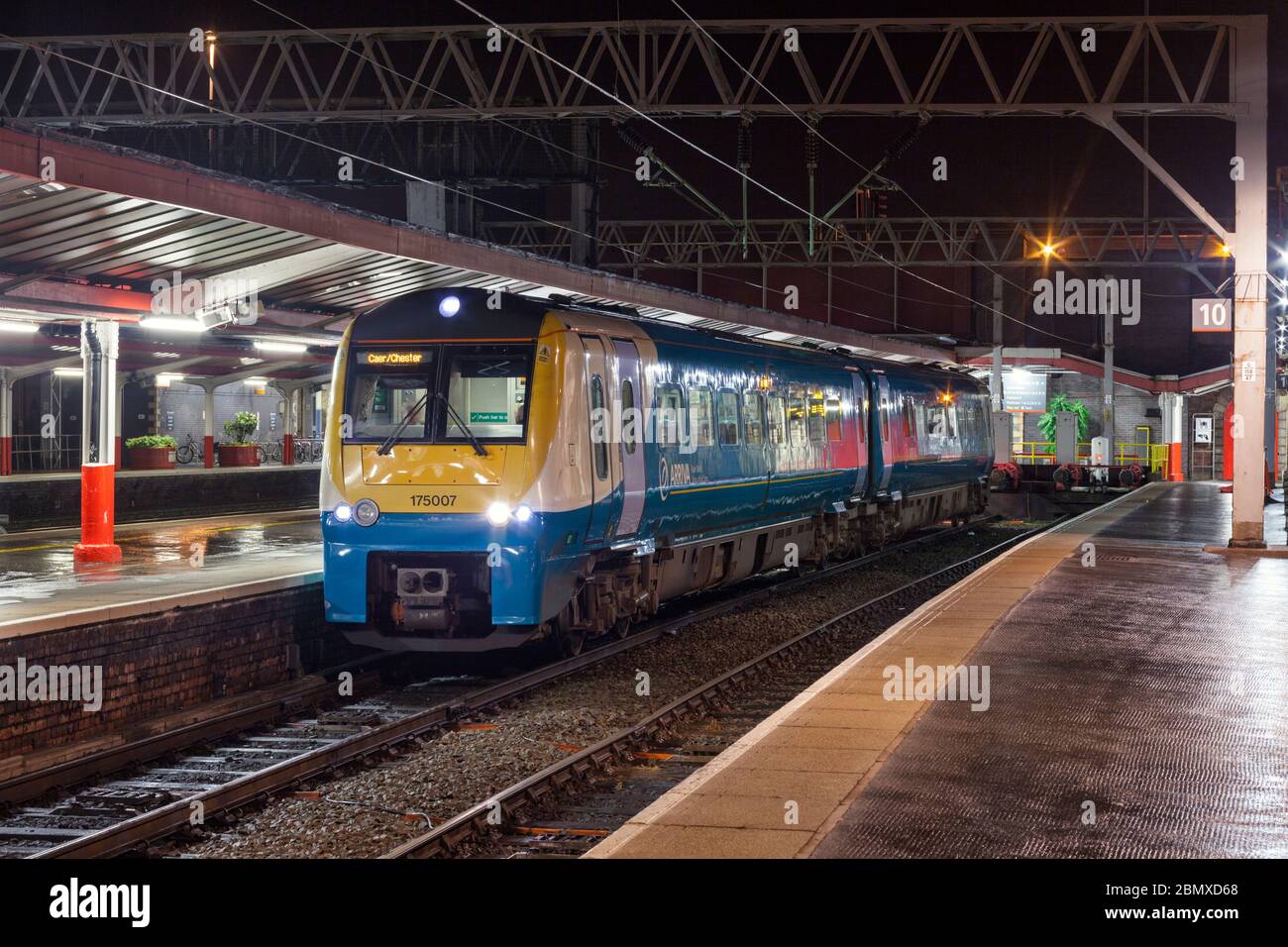 Arriva Trains Wales Alstom class 175 Coradia train 175007 waiting at ...