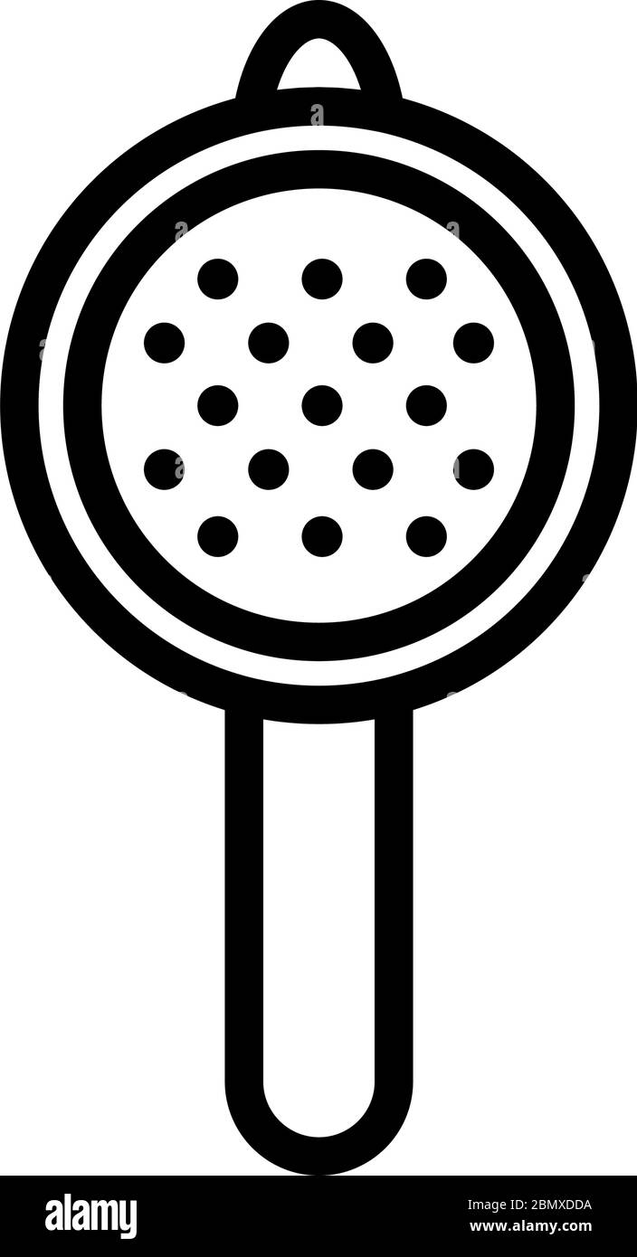 kitchen strainer icon vector outline illustration Stock Vector Image ...