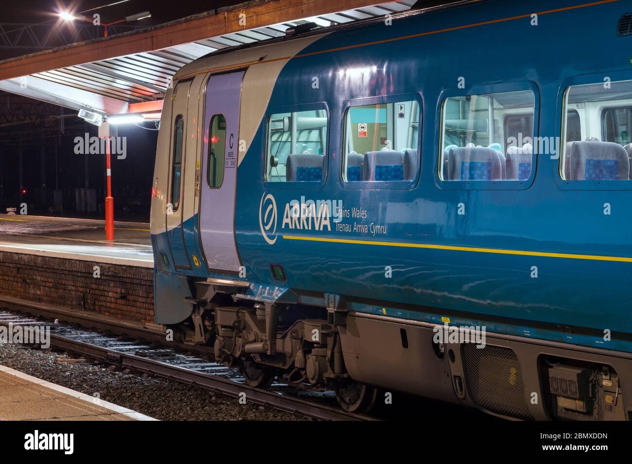 Arriva Trains Wales Alstom class 175 Coradia train 175007 waiting at ...