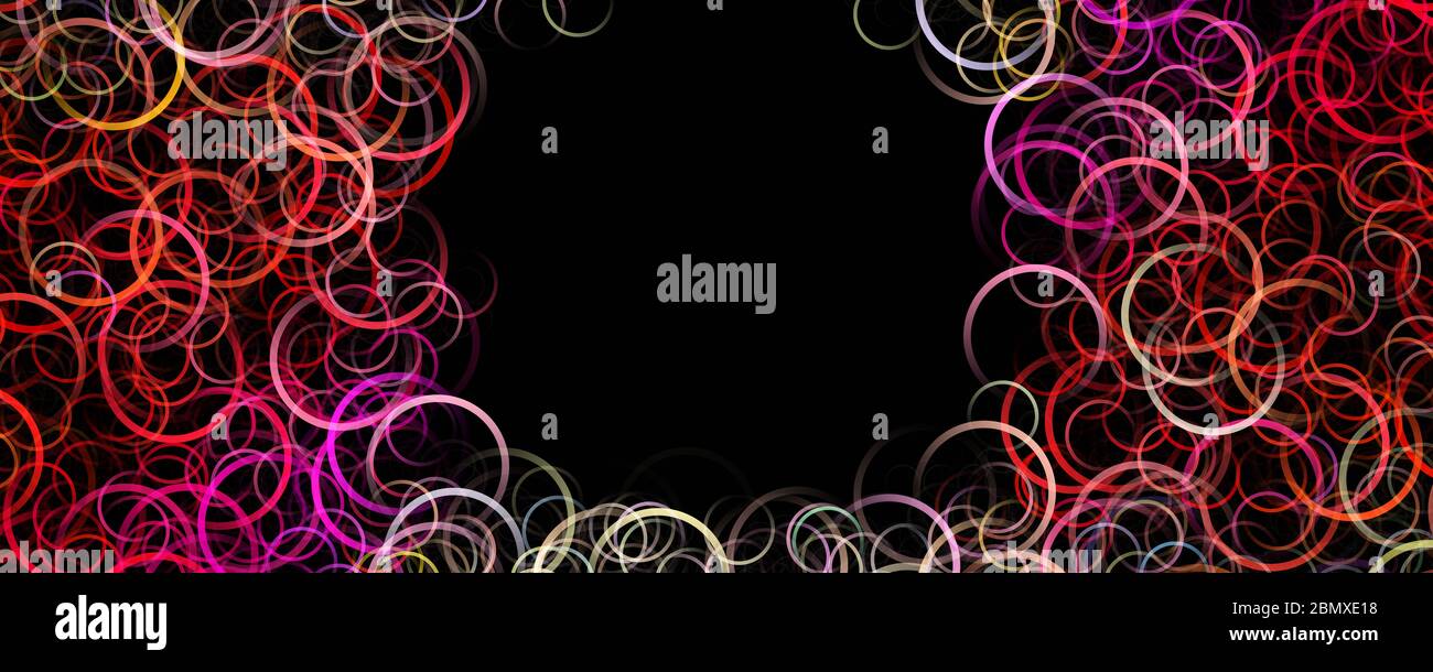 Fantastic circle panorama background design illustration Stock Photo ...