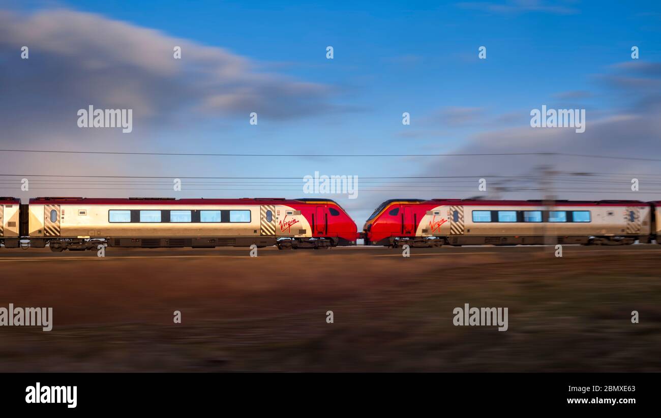 Virgin Trains Bombardier class voyager diesel trains panned as they ...
