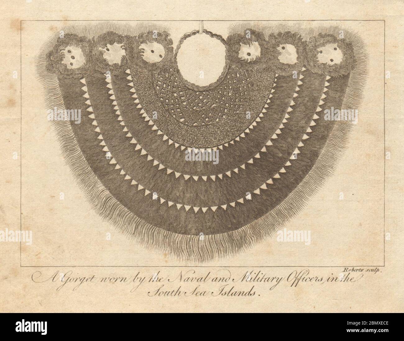 A gorget worn by the officers in the South Sea Islands. Pacific. BANKES ...
