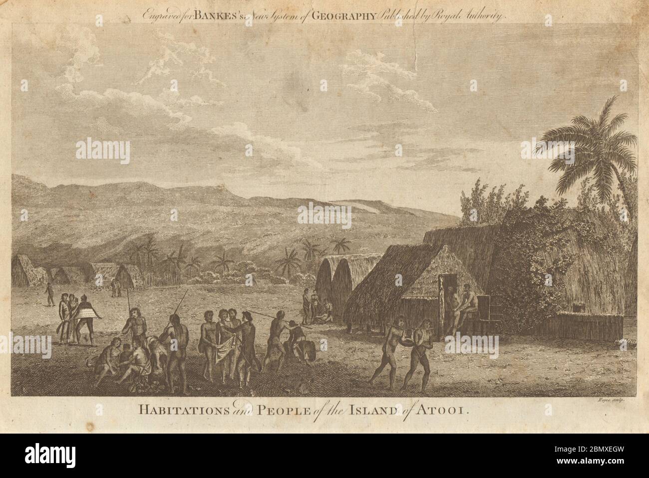 Habitations and people of the island of Atooi. Kauai, Hawaii. BANKES ...