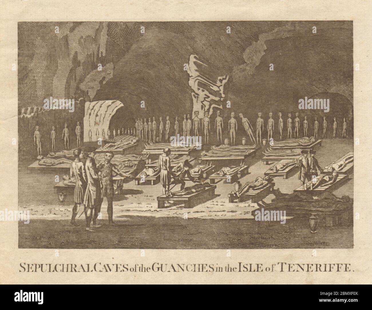 Sepulchral caves of the Guanches, Tenerife, Canary Islands. BANKES 1789 ...