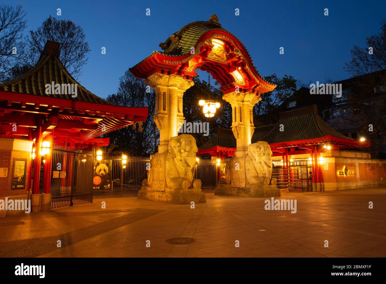 Berlin, Germany. 23rd Apr, 2020. The Elephant Gate at the entrance of ...
