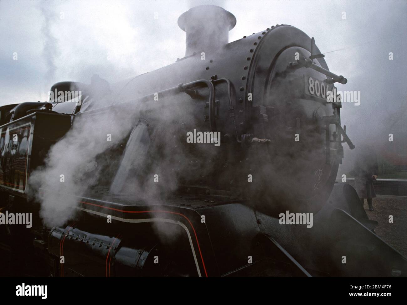 Large Tank steam locomotive on the Bluebell Heritage Railway, West ...