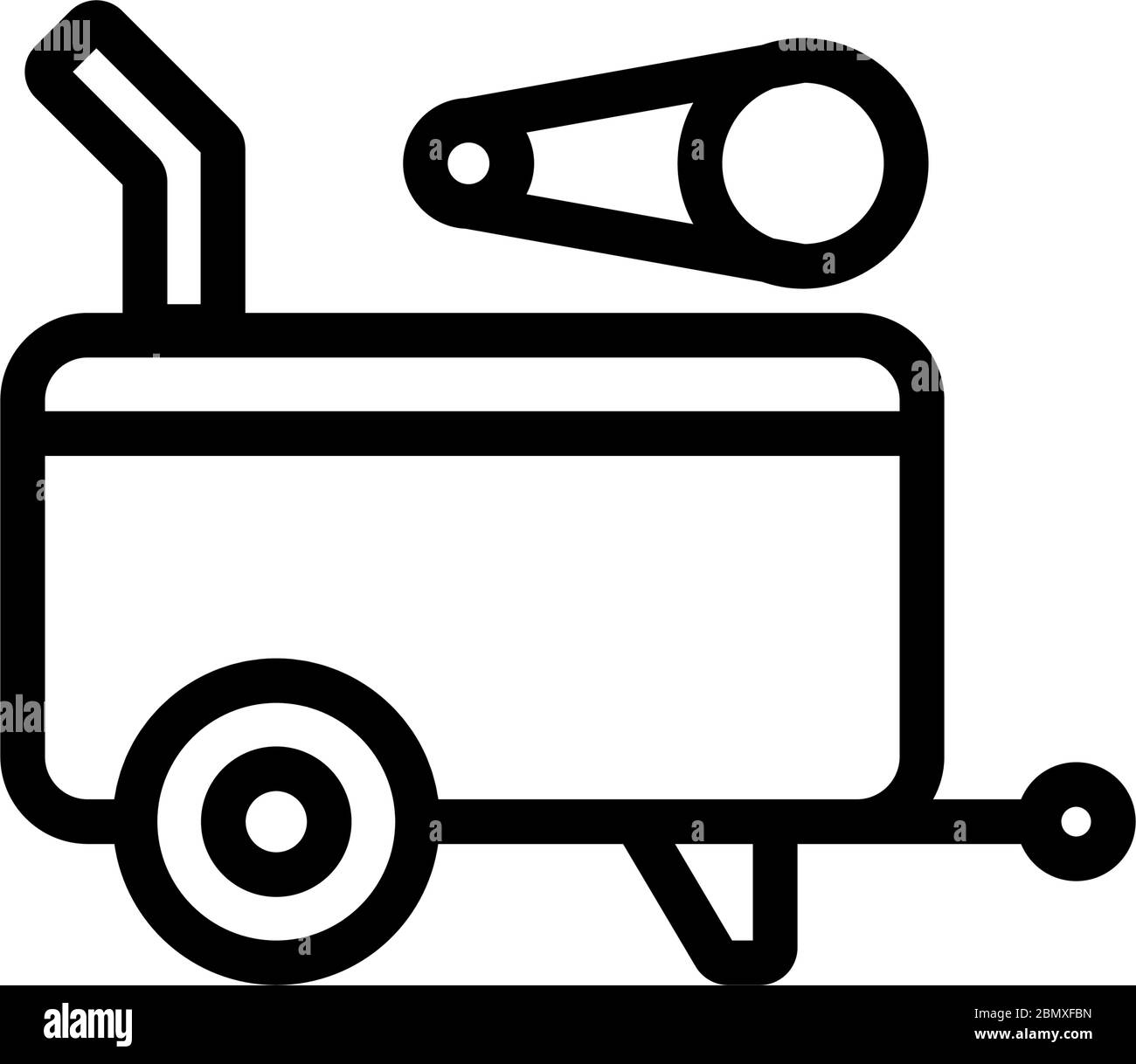 portable engine icon vector outline illustration Stock Vector Image ...