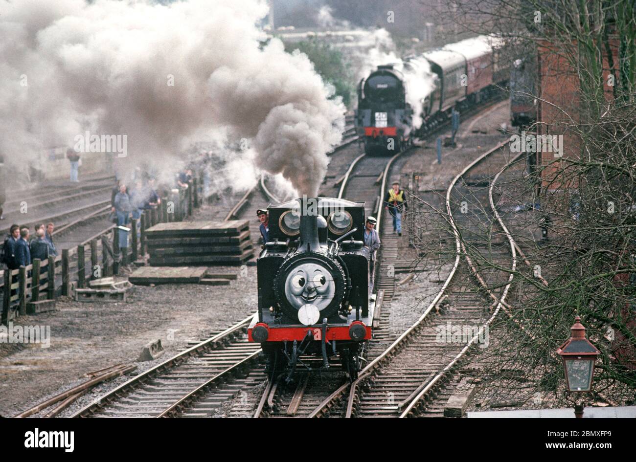 Thomas The Tank engine at the Sheffield Park engine sheds on the ...