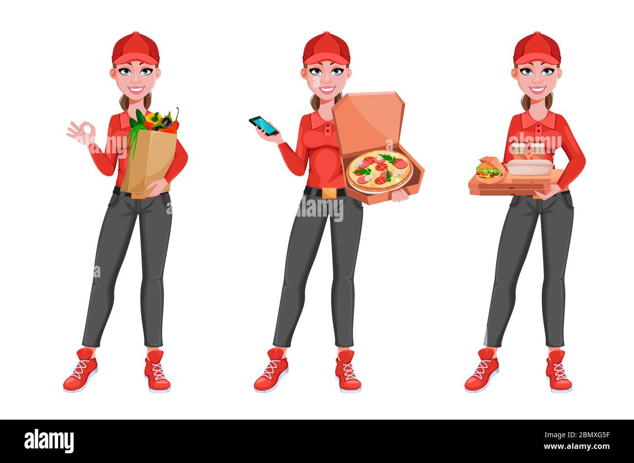Delivery Woman Clipart