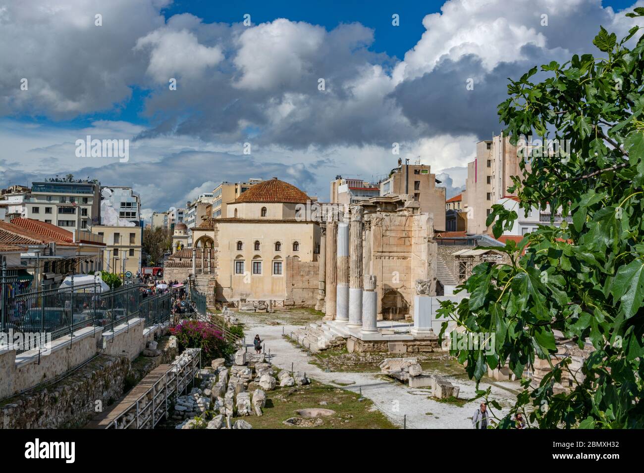 Hadrian's Library in Athens, Greece Stock Photo - Alamy
