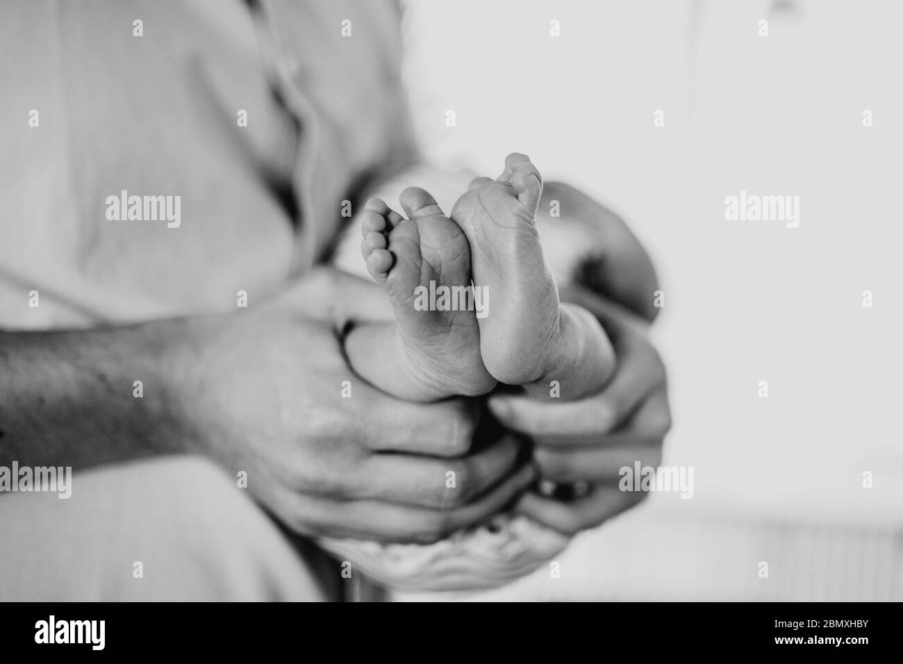 Infant features close up Stock Photo - Alamy