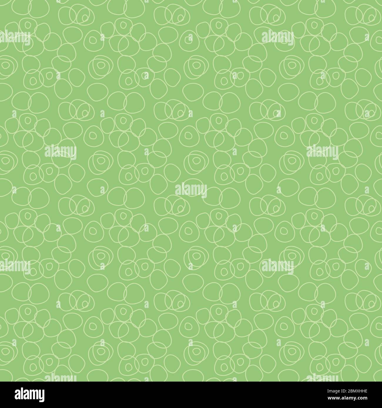Interlocking rings on a light green background seamless vector repeat ...