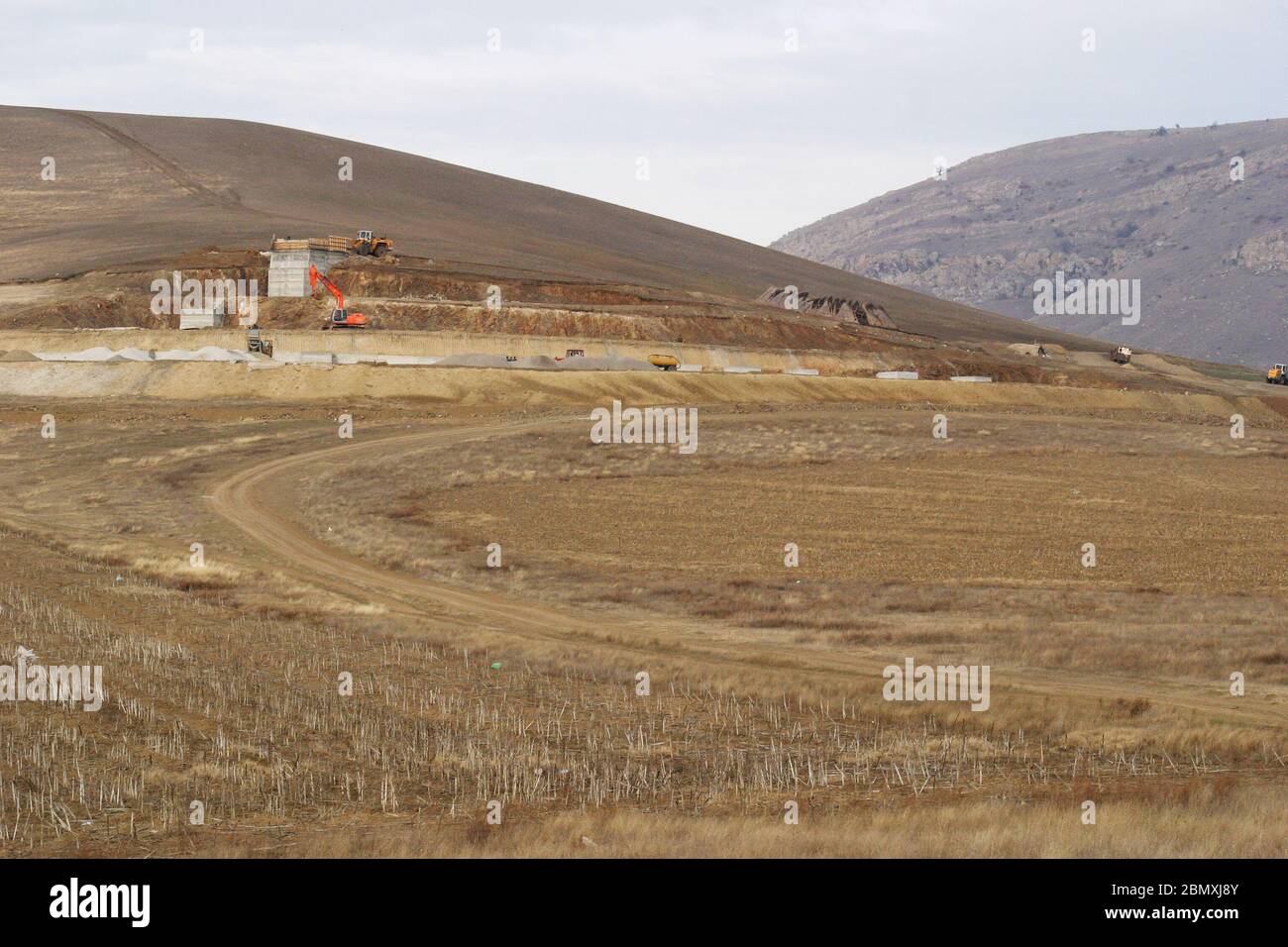 Stone Quarry in Dobrogea Plateau, Romania Stock Photo - Alamy