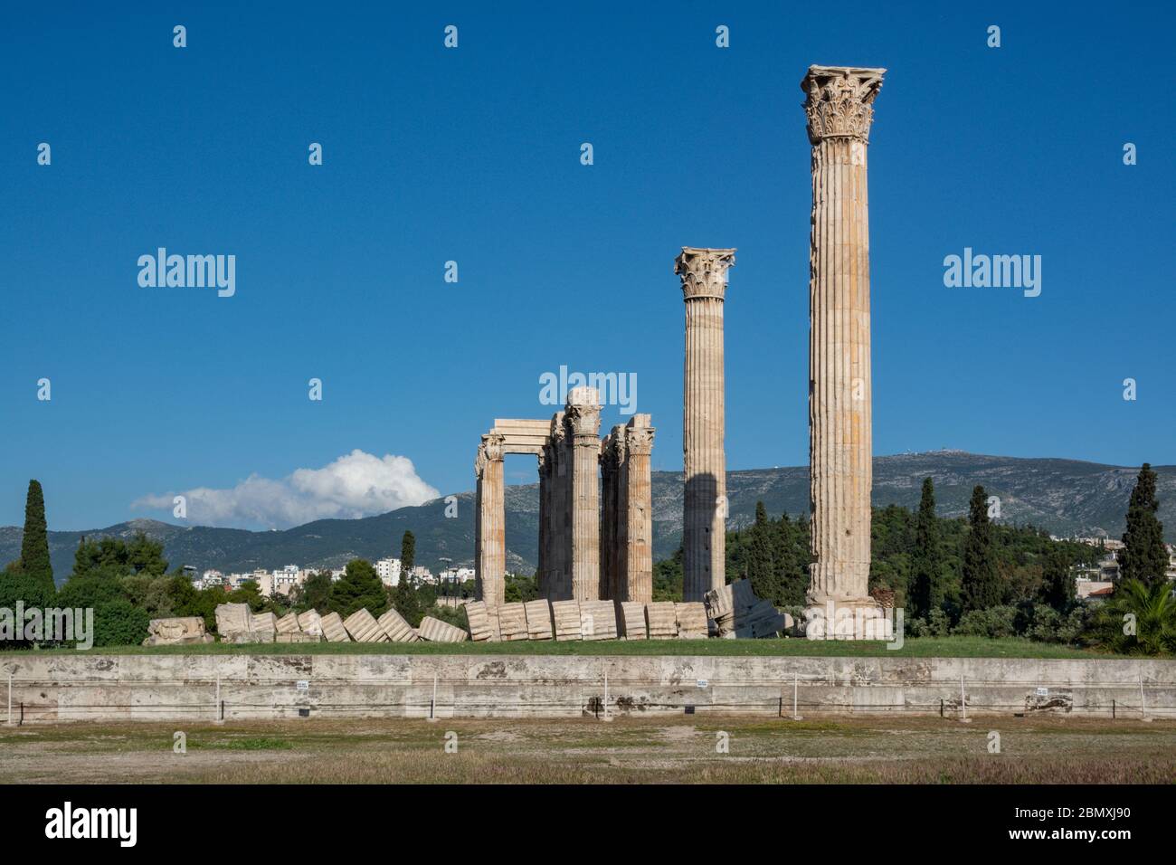 The Temple of Olympian Zeus in Athens, Greece Stock Photo - Alamy