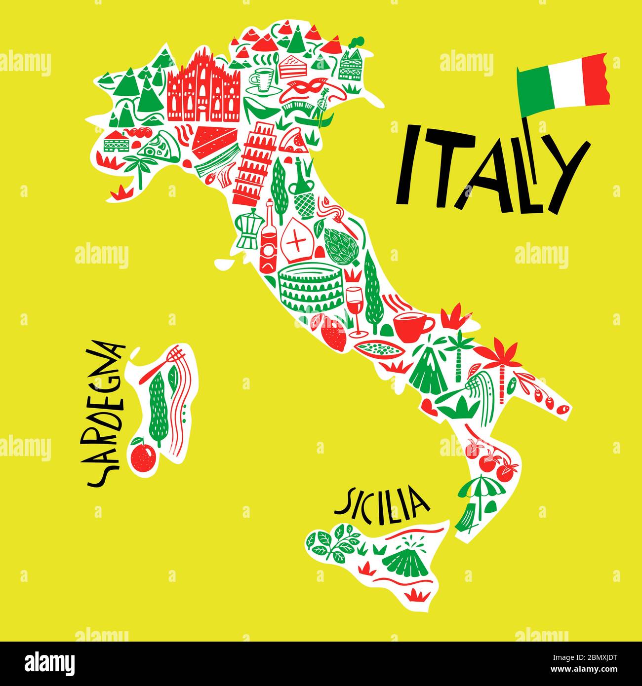 Sardegna europe map Stock Vector Images - Alamy