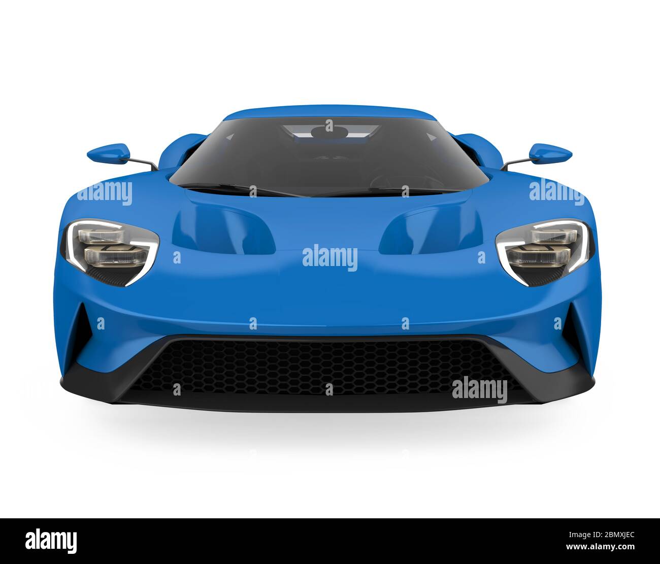 Blue modern sports car Cut Out Stock Images & Pictures - Alamy