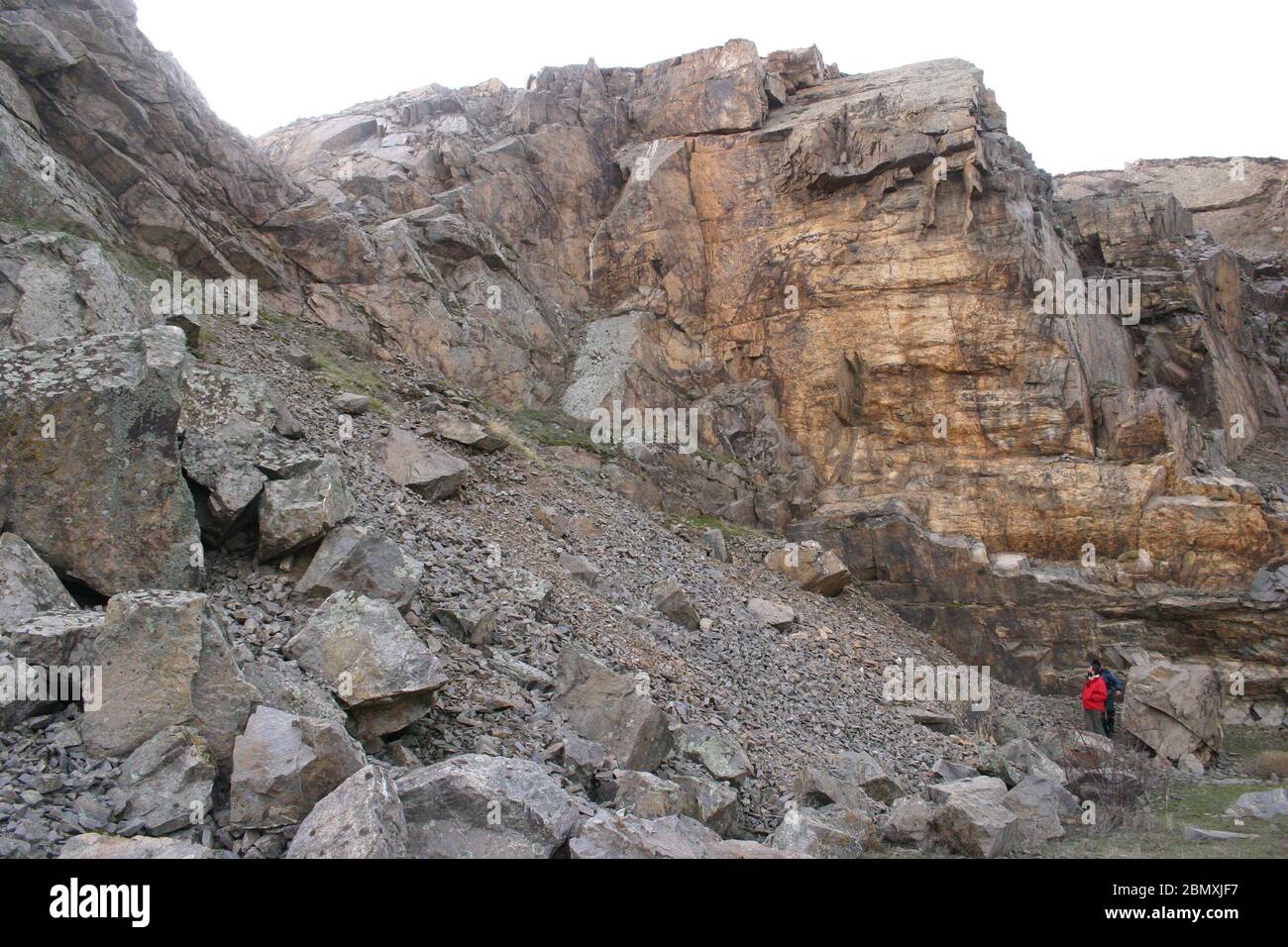 Landscape in the Macin Mountains in Dobrogea, Romania. Macin Mts are ...