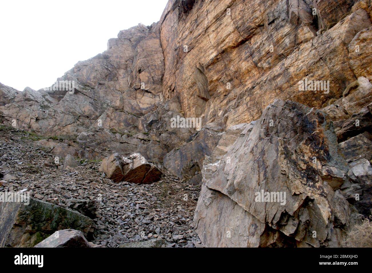 Landscape in the Macin Mountains in Dobrogea, Romania. Macin Mts are ...