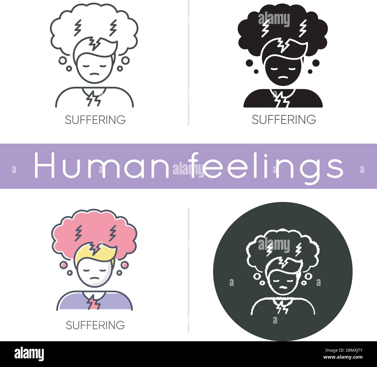 Suffering pressure Stock Vector Images - Alamy
