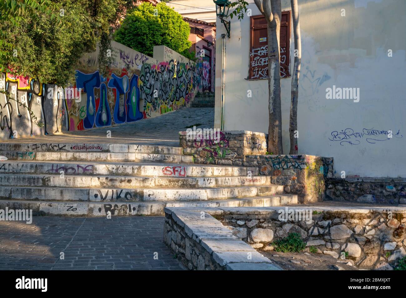 Plaka district in Athens, Greece Stock Photo - Alamy