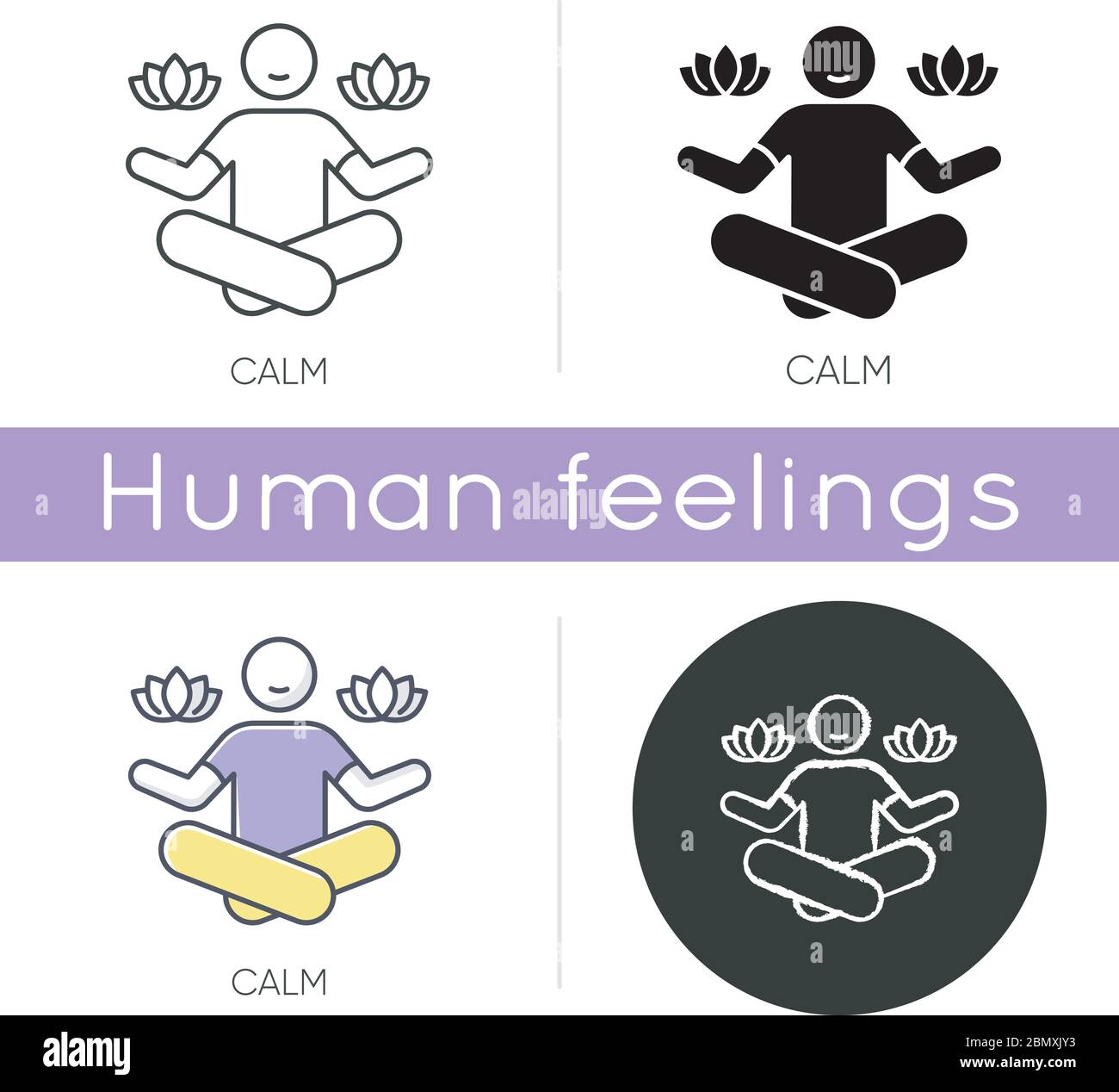 Calm icon hi-res stock photography and images - Alamy