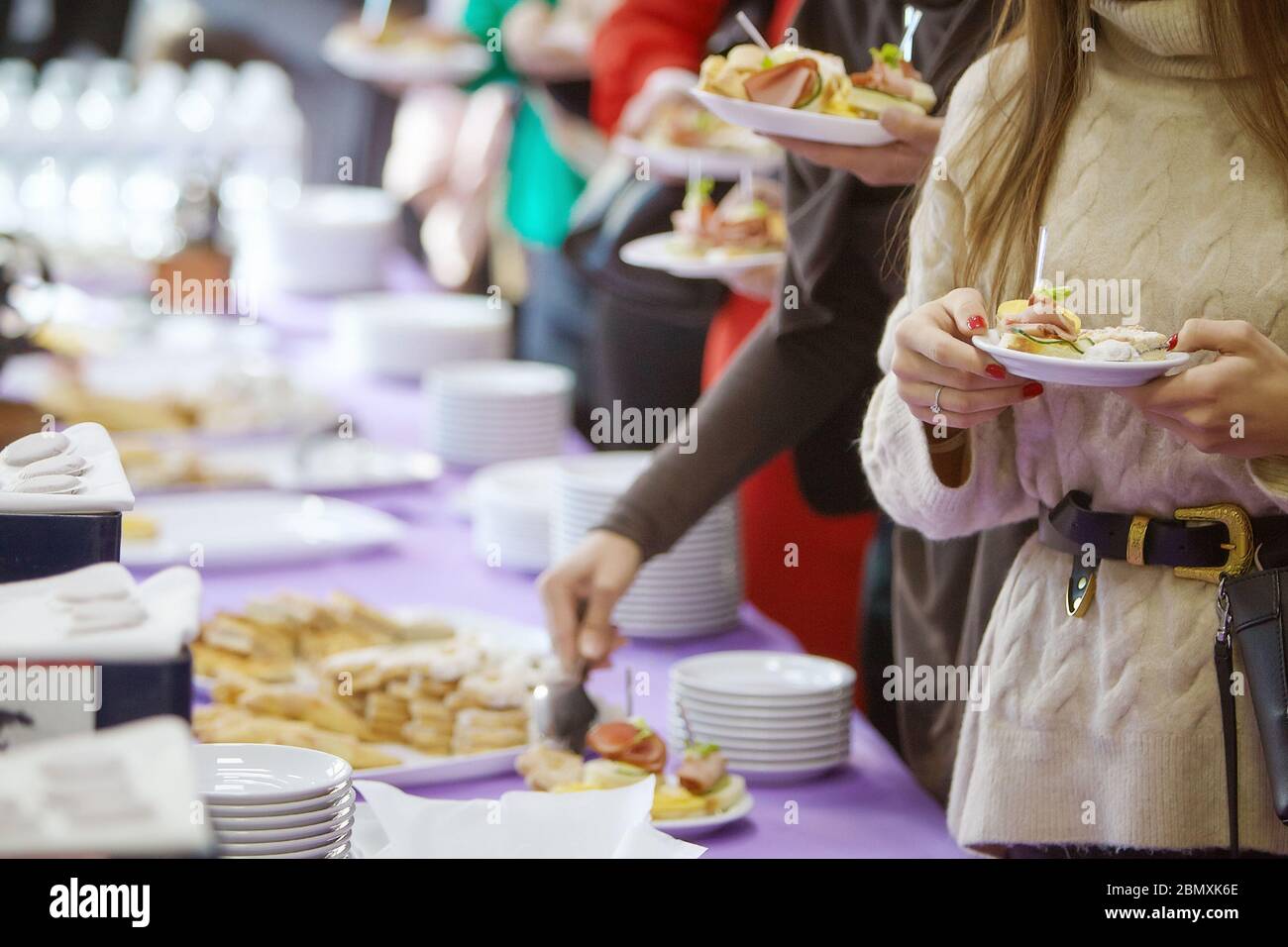 Conference business lunch buffet hi-res stock photography and images ...