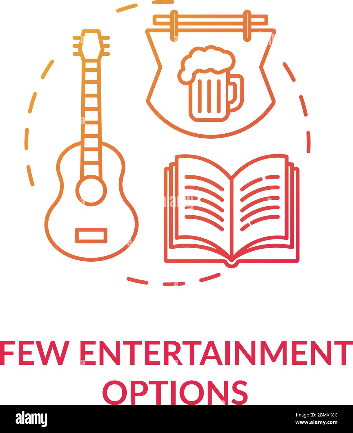 Few entertainment options red concept icon Stock Vector Image & Art - Alamy